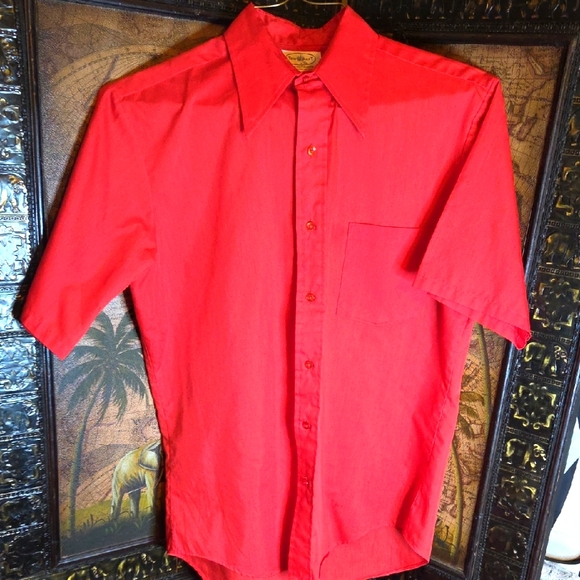 Towncraft | Shirts | Vintage Red Dress Shirt | Poshmark